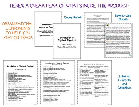 Introduction To Algebraic Equations Algebra Guided Note Taking Activities Made By Teachers