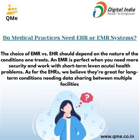 Healthcare Practices Need Ehr Or Emr Systems Qme Emr And Clinic