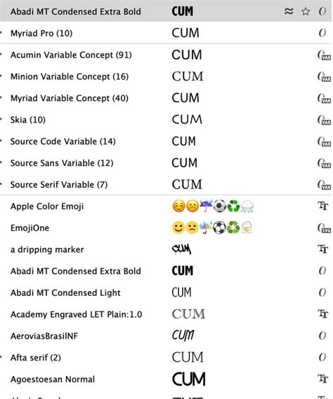 Abadi Mt Condensed Extra Bold Myriad Pro 10 Acumin Variable Concept 91 Cum Minion Variable