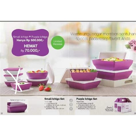Jual Ichigo Ungu Tupperware Shopee Indonesia