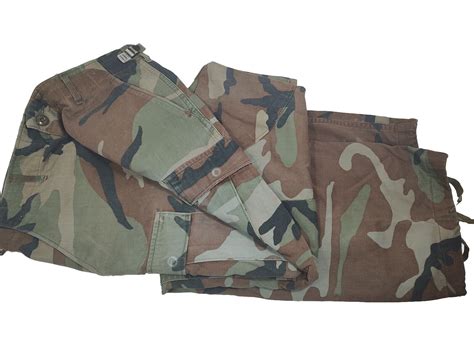Us Army Camo Combat Fatigue Cargo Pants Military Sz 3… Gem