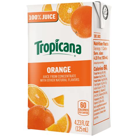 Tropicana Orange Juice Carton