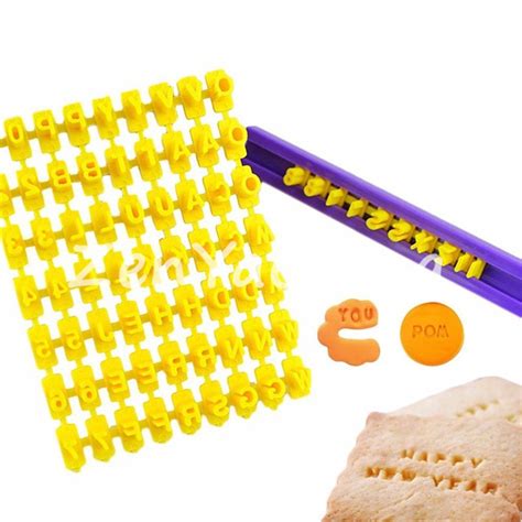 Alphabet Number Letter Embossing Pottery Clay Tools Polymer Etsy