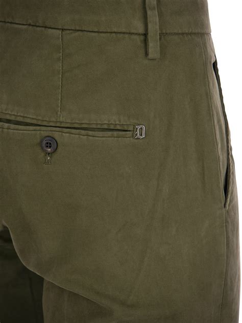 Dondup Gaubert Slim Fit Gabardine Trousers Dondup