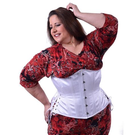 Hourglass White Satin Longline Corset Lucys Corsetry