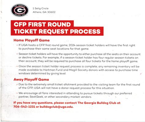 Dawgsonline How Tickets For A Home Cfp Game Will Work