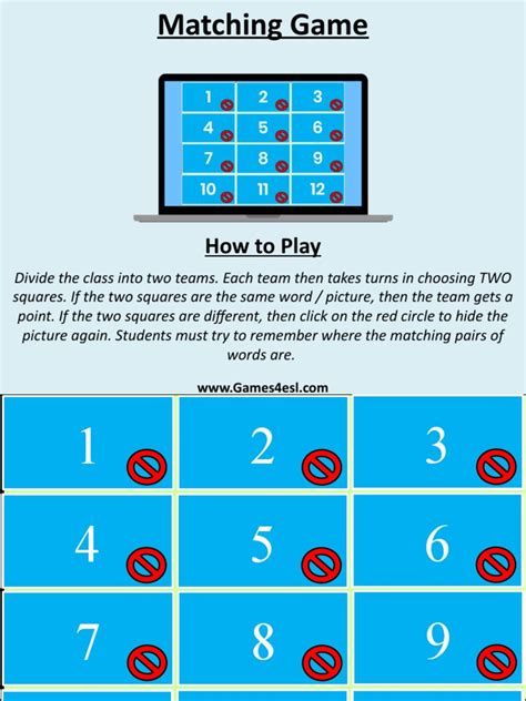 Shapes Matching Game Pdf