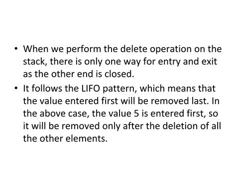 Stacks And Queueconcept Of Stacklifofifo Pptx Programming