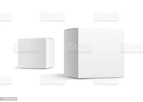 흰색 배경에 격리 된 두 개의 종이 상자 모형 현실적인 벡터 일러스트레이션 0명에 대한 스톡 벡터 아트 및 기타 이미지 0명 건강관리와 의술 공란 Istock