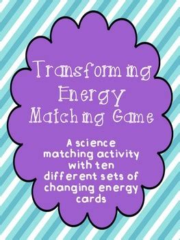 Transforming Energy Matching Game By Merry Perry Teacher TPT