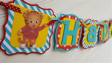 Daniel The Tiger Happy Birthday Banner