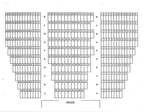 Theater Seating Chart Template