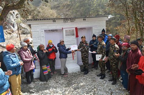 नेपाली सेनाद्धारा खुम्बुमा आधुनिक शौचालयको निर्माण सम्पन्न