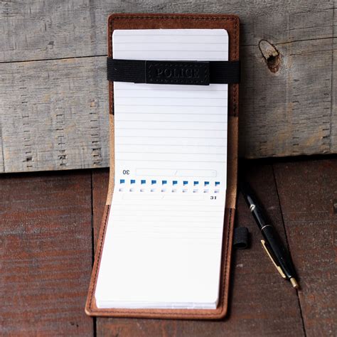 Police Notebook Cover Duty Evidence Notebook Cover Jm Leather Supply