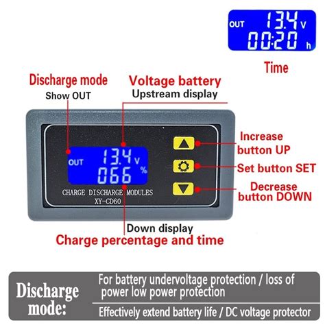 XY CD Solar Battery Charger Controller Module DC V Charging Discharge Control Low Voltage