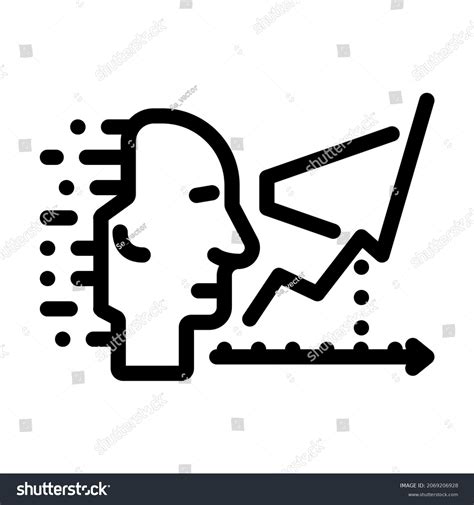 Artificial Intelligence Analytics Line Icon Vector Stock Vector Royalty Free 2069206928