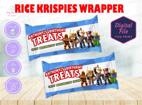 Roblox Rice Krispies Wrapper Kary Designs