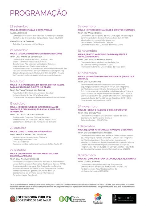 Curso Gênero Raça E Direitos Humanos