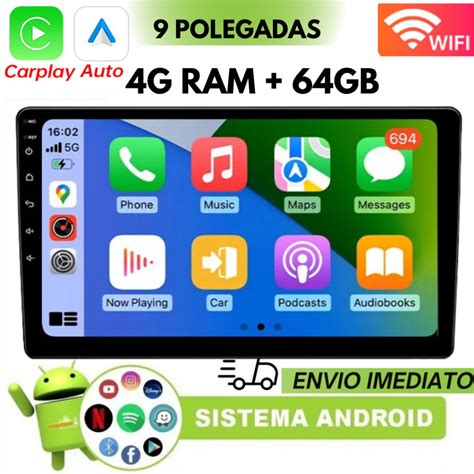 Central Multimídia 9 Polegadas Android Wifiusb Gps Bluetooth