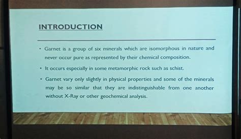 Garnet Group Of Minerals And It Classification Pdf