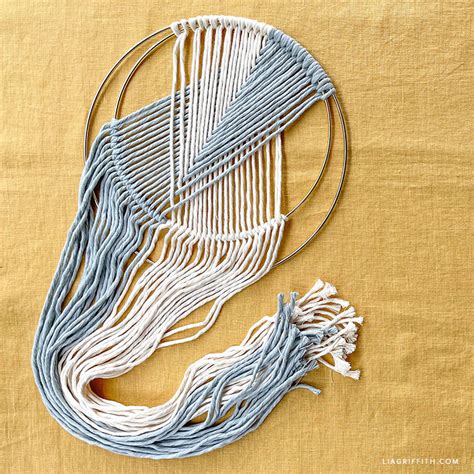 Macrame Hoop Wall Hanging Diy Tutorial Lia Griffith
