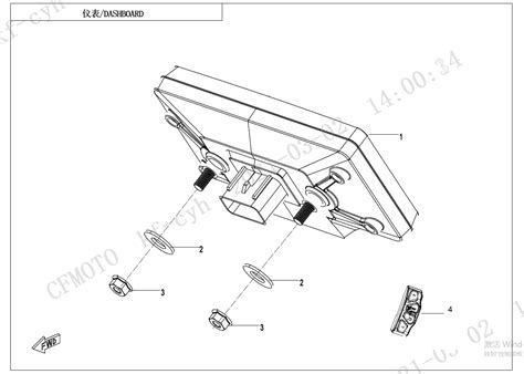 Dashboard F17 2023 Motorcycle Cf650 3f Cfmoto Oem