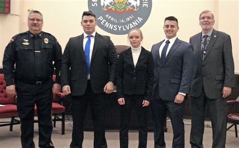 Three New Officers Sworn In To Erie Police Department Erie Pa