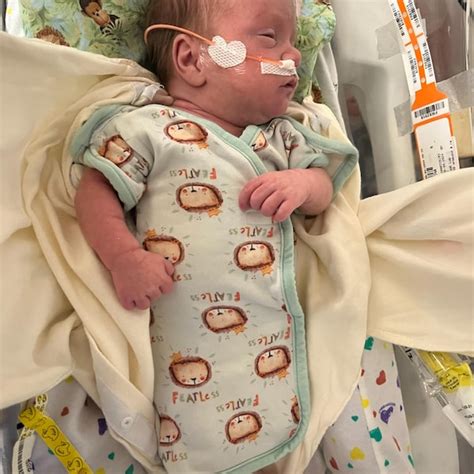 Adventure Bamboo Nicu Gown—nicu Friendly Preemie Clothes For Your