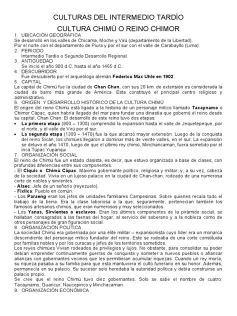 Culturas Del Intermedio Tardío Descargar Gratis Pdf Cultura General