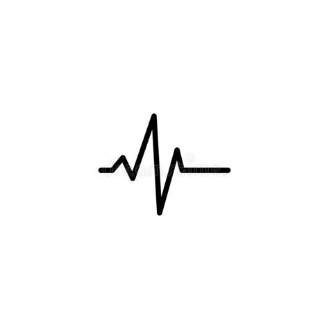 Modern Cardiogram Line Icon Stock Vector Illustration Of Line
