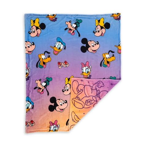 Mickey Mouse And Friends Reversible Fleece Throw Shopdisney