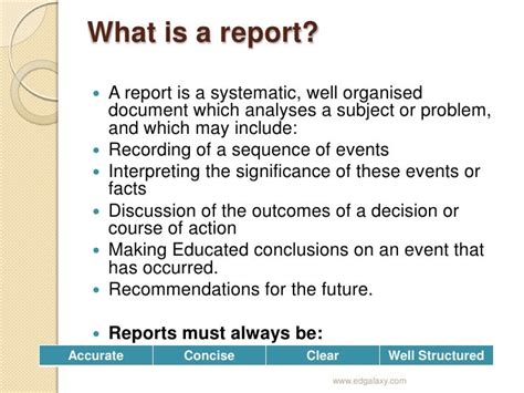 Writing Information Reports