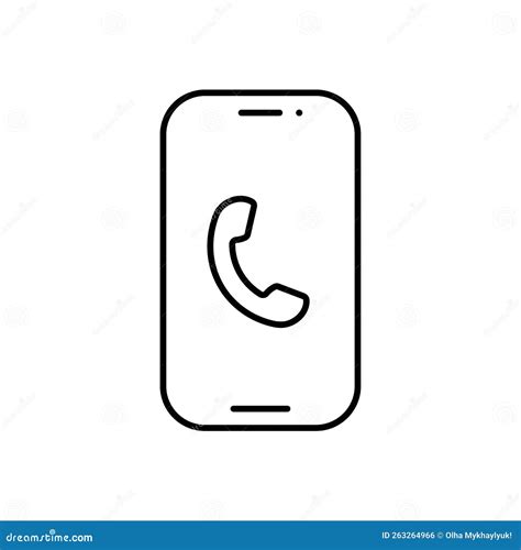 Phone Call Icon On The White Background Eps 10 Stock Vector