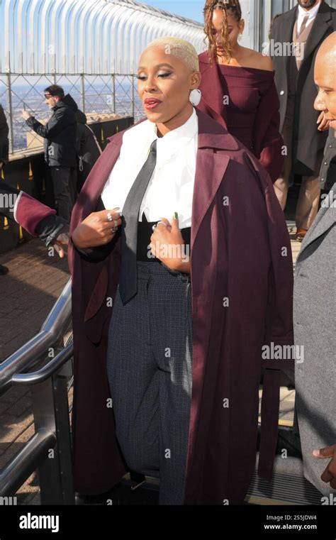 Jerrie Johnson Visits The Empire State Building To Celebrate Prime Videos Harlem Season 3
