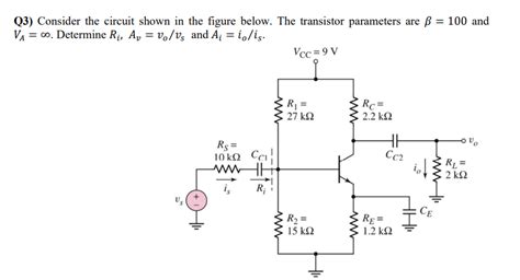 Solved Q Consider The Circuit Shown In The Figure Below Chegg
