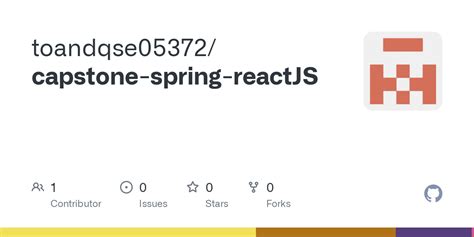 GitHub Toandqse05372 Capstone Spring ReactJS