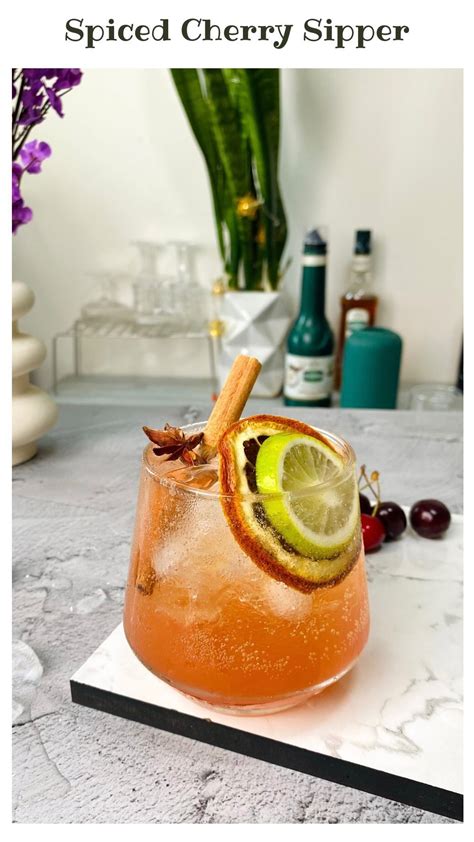 Vishwas Vardhan Spiced Cherry Sipper 🍒 🍷 Ingredients 🌿 225 Ml