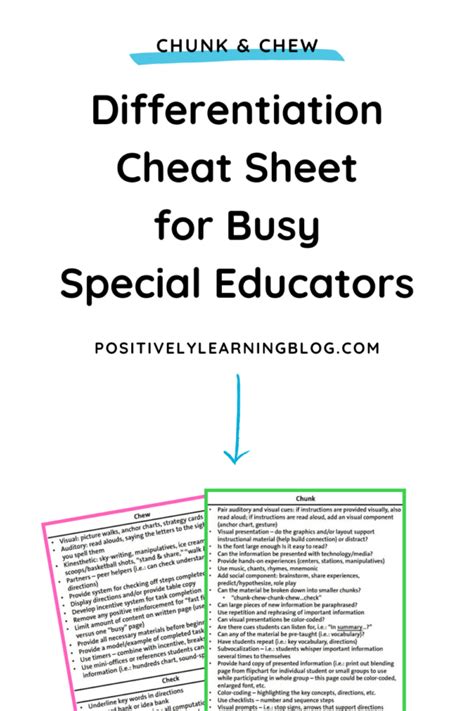 Chunk And Chew Positively Learning