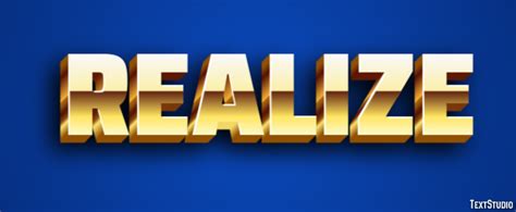 Realize Text Effect And Logo Design Word