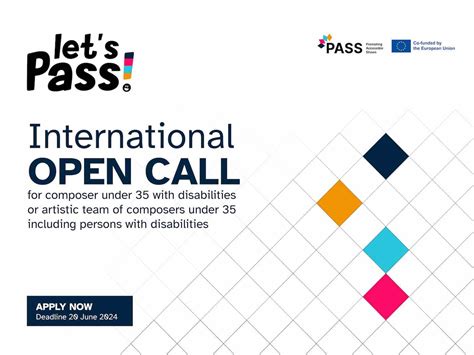 Pass Promoting Accessible Shows Call For Young Composers With