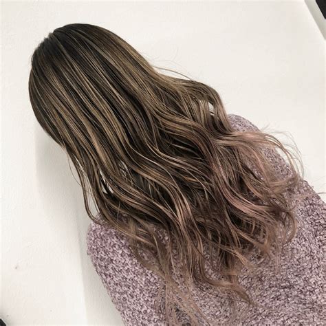 ストリート バレイヤージュ 3dハイライト ロング×フリーランス×アンドウ ユウバレイヤージュハイライト×609071【hair】