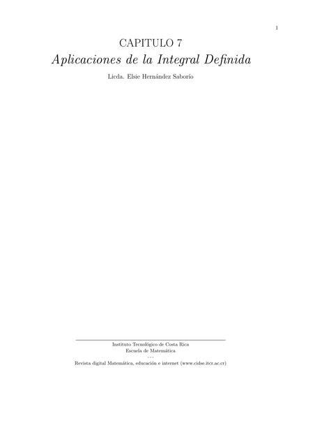 Aplicaciones De La Integral Definida Matemáticas Y Ciencia Udocz