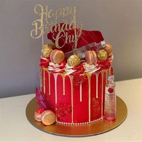 Red And Gold Birthday Cake 21st Birthday Ideas Red And Gold Red And