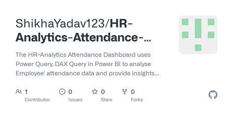 Github Shikhayadav Hr Analytics Attendance Dashboard Powerbi