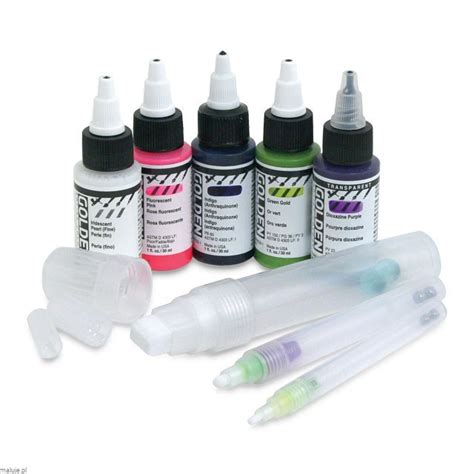 Golden High Flow Marker Set 5x30ml Markery Komplet Płynnych Farb
