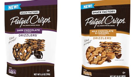 Snack Factory Pretzel Crisps New Drizzlers Flavors Include Bites
