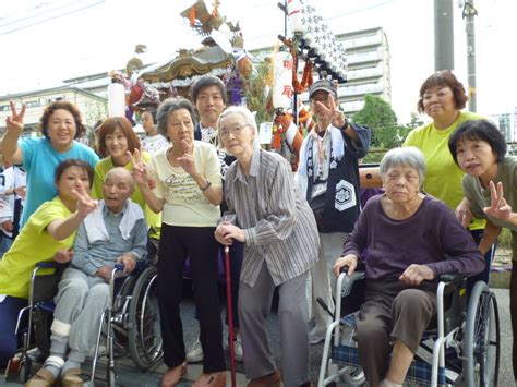 秋祭り！・・・”おみこし”が来てくれました。 小規模多機能ホーム 千寿