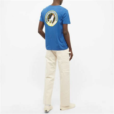 Alpha Industries Mens Space Shuttle T Shirt In Nasa Blue Alpha Industries