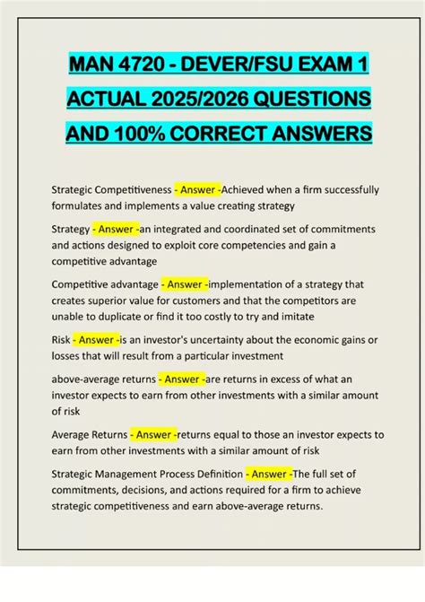 Man 4720 Deverfsu Exam 1 Actual 20252026 Questions And 100 Correct