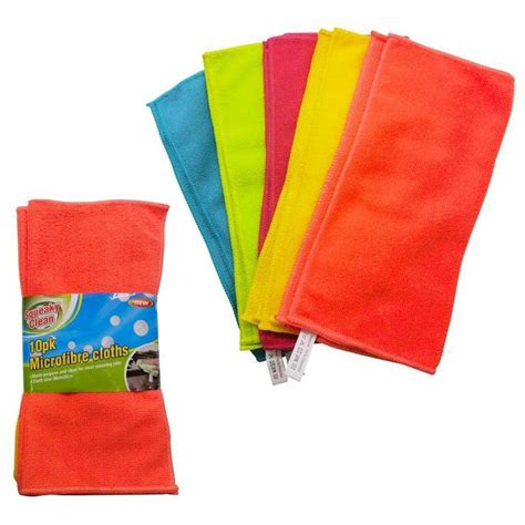 100pcs Microfibre Cleaning Cloths 30x30cm Microfiber Table Wipe Wiping Towel Big W